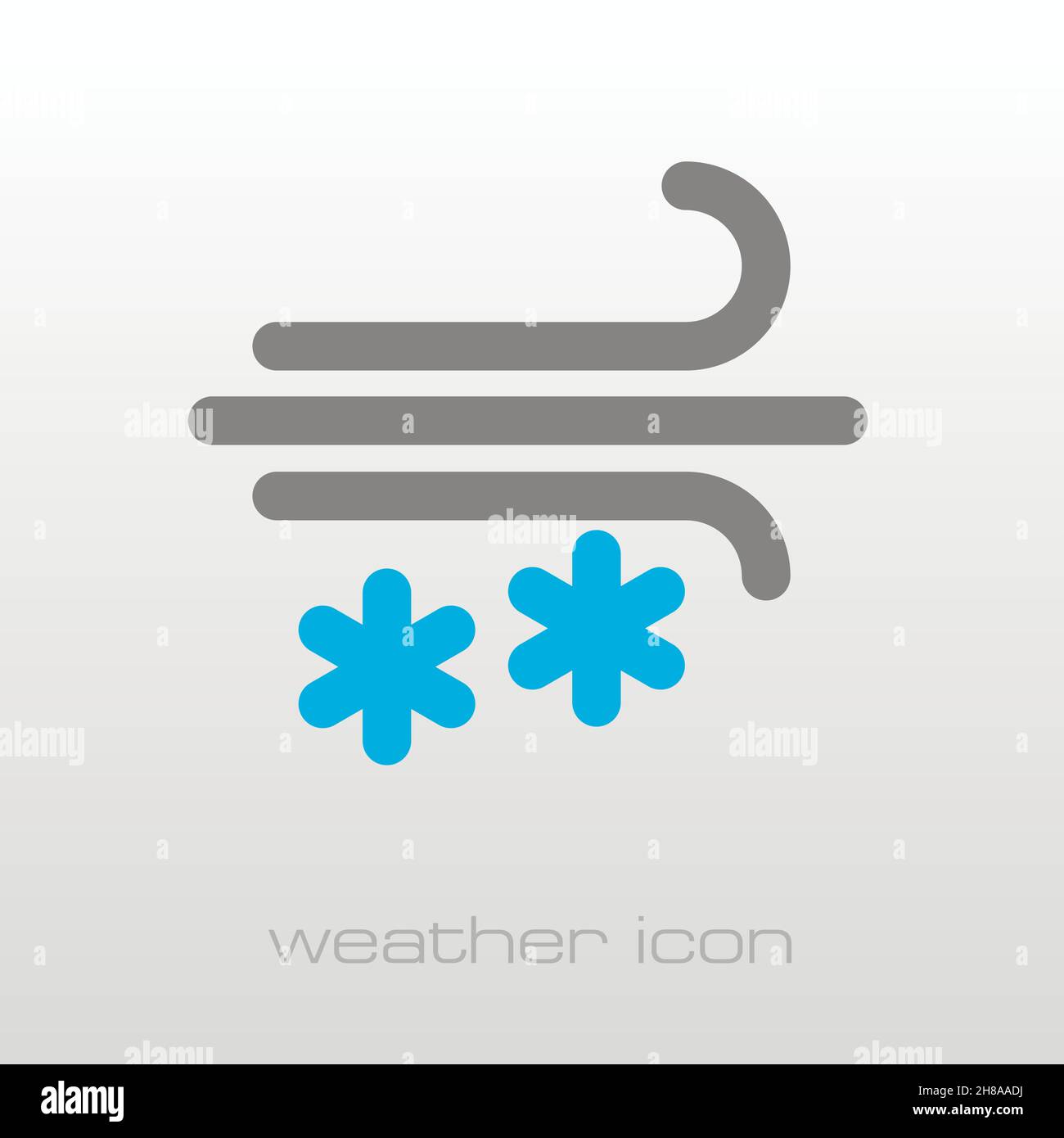Snow icy windy storm Stock Vector Images - Alamy