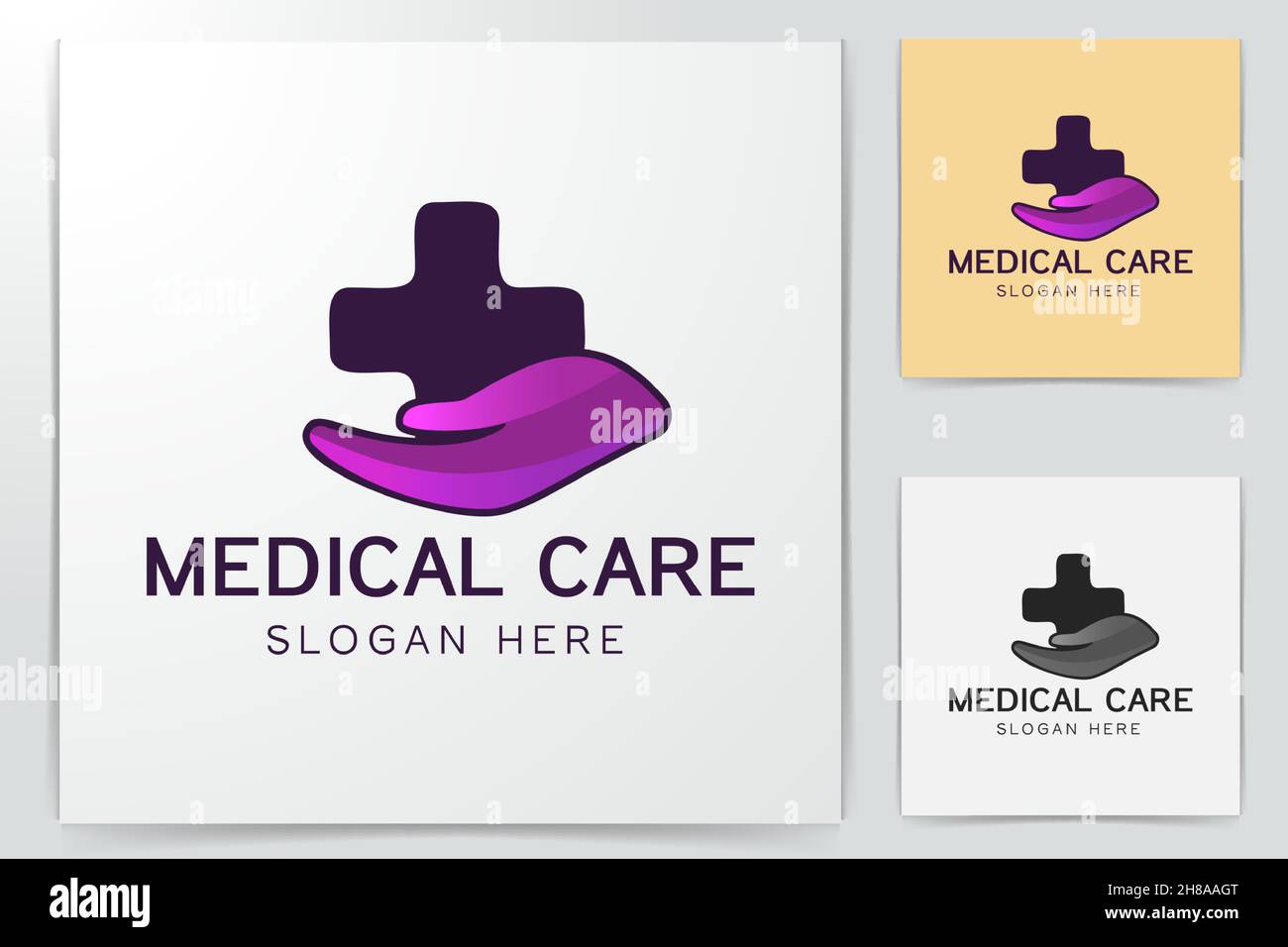 crossed medical logo Designs Inspiration Isolated on White Background ...