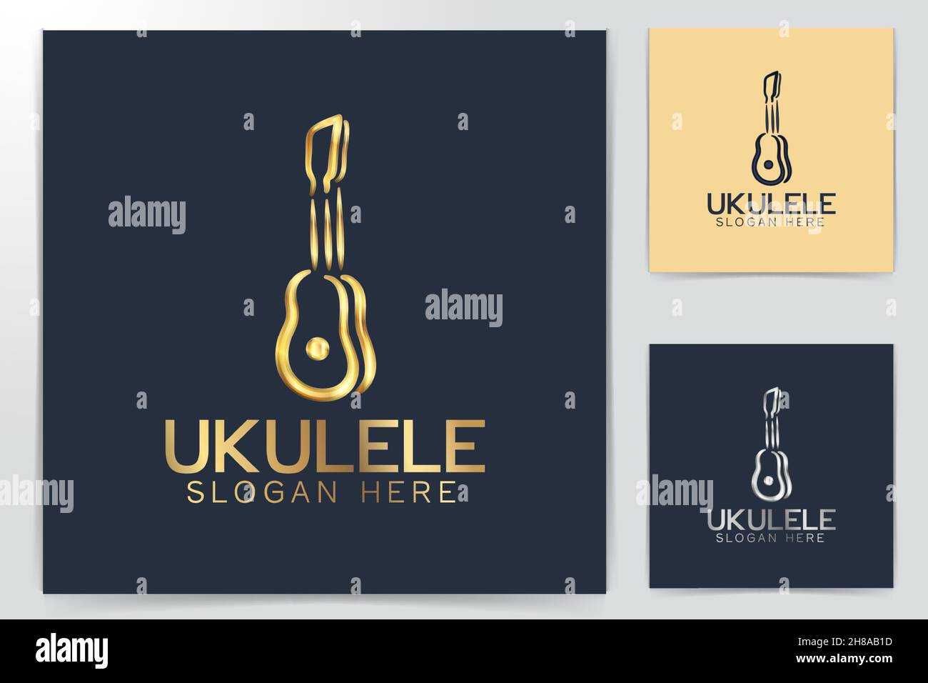 Ukulele Logo designs, Vector illustration Stock Vector Image & Art - Alamy