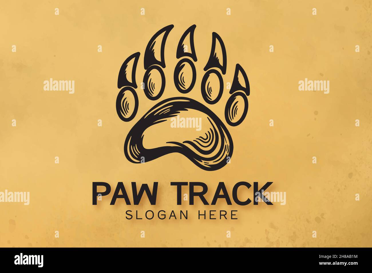 Bears track Stock Vector Images - Alamy