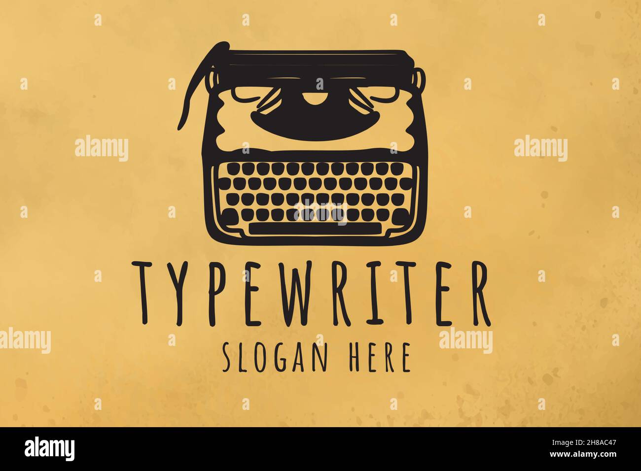 old typewriter logo design inspiration Stock Vector Image & Art - Alamy
