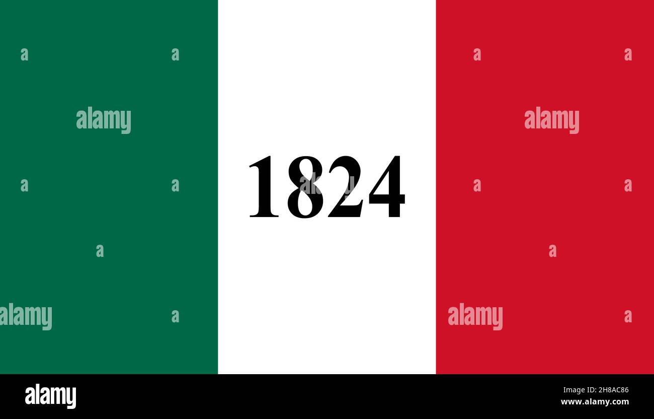 Top view of Texas Alamo Flag , USA flag, no flagpole. Plane design ...