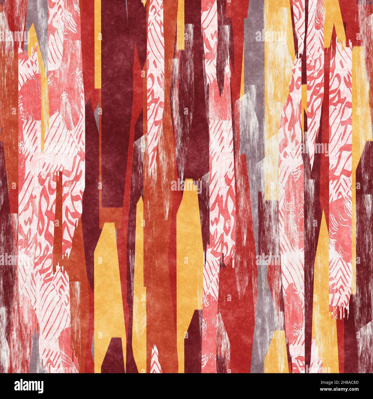 Seamless paper strip collage surface pattern design for print Stock ...