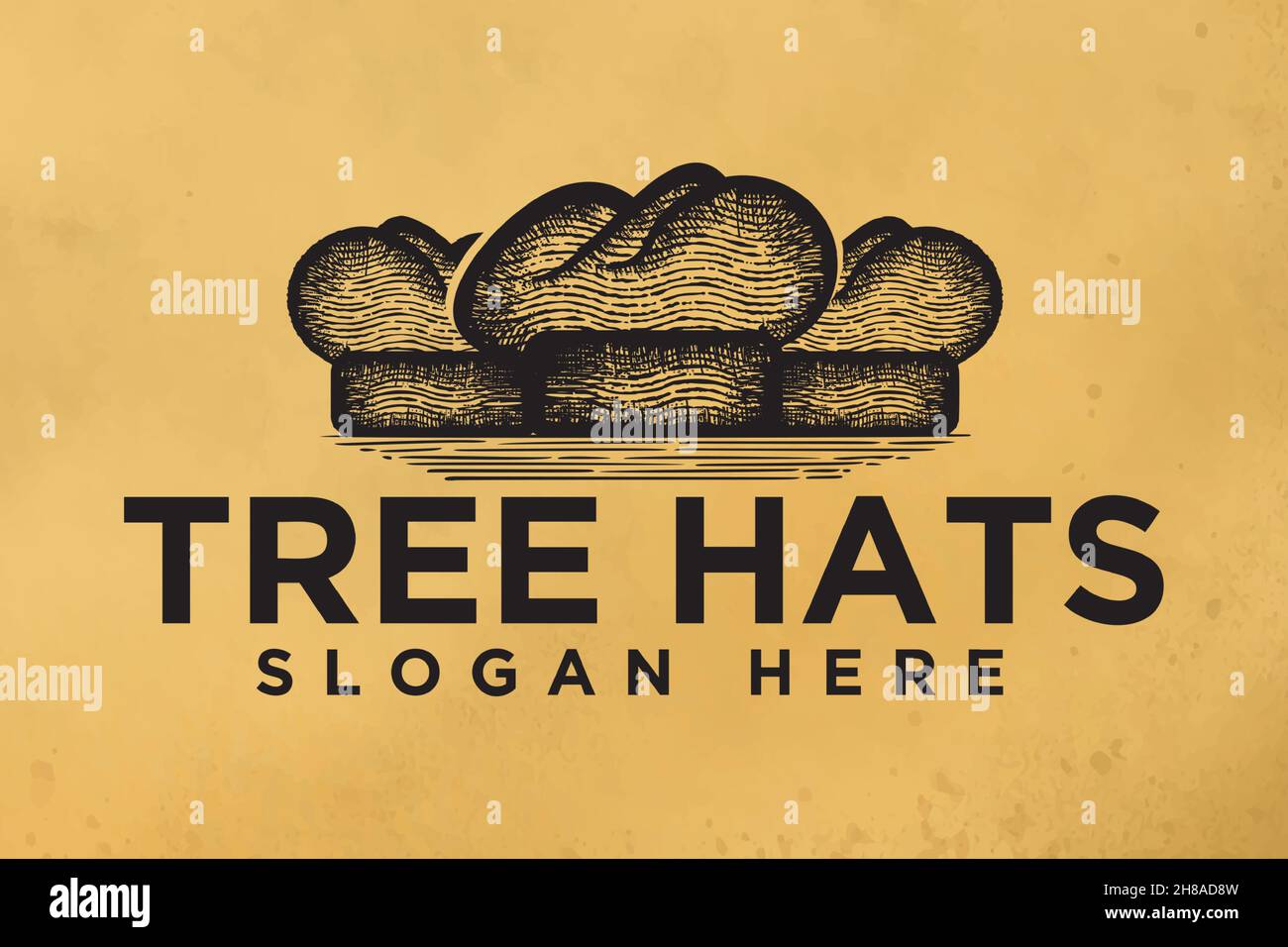 hand drawn chef hat, restaurant and cooking Logo Inspiration Stock ...