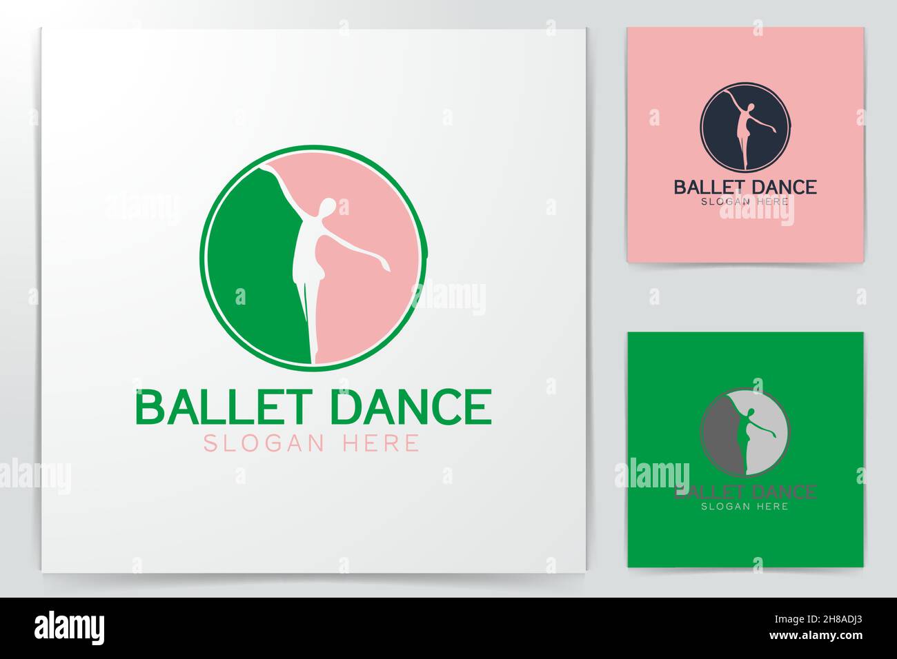 ballet, dance logo Designs Inspiration Isolated on White Background ...