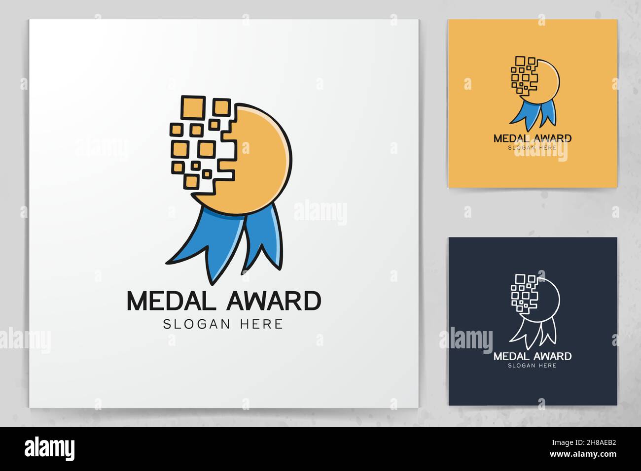 Digital Medals Logo Designs Inspiration, Vector Illustration Stock ...