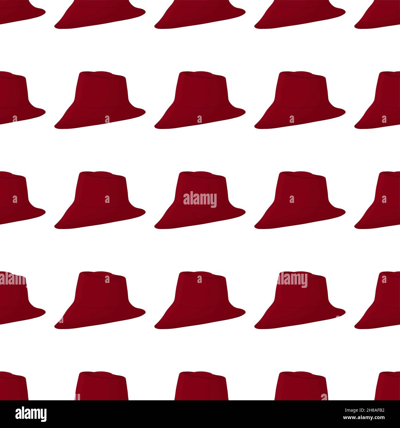 Illustration on theme colored pattern hats fedora, beautiful caps in ...