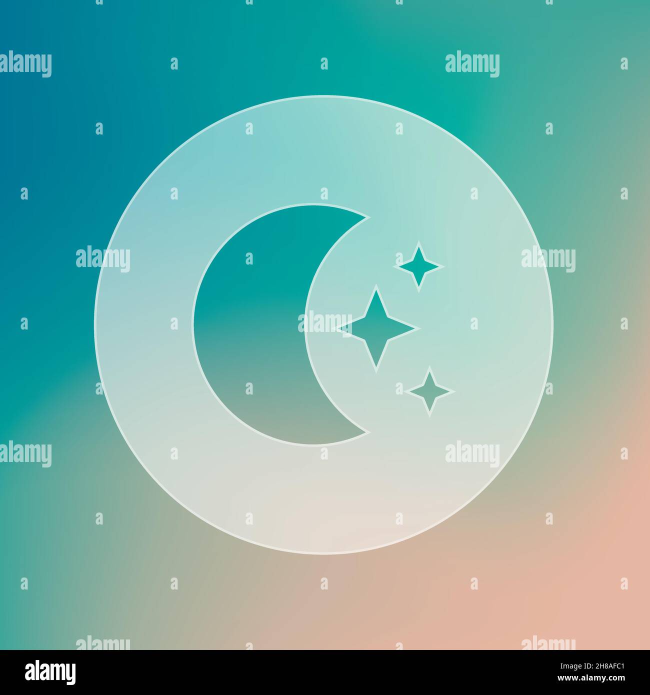 Moon and stars transparent icon. Sleep dreams symbol. Meteorology ...