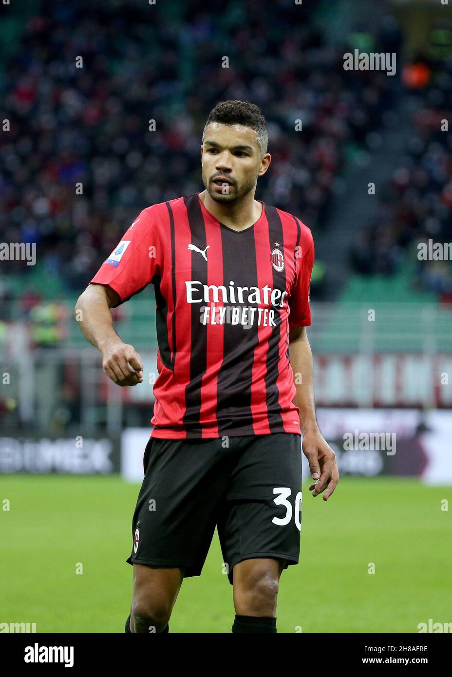 Junior Messias of AC Milan in action during the Serie A 2021/22 ...