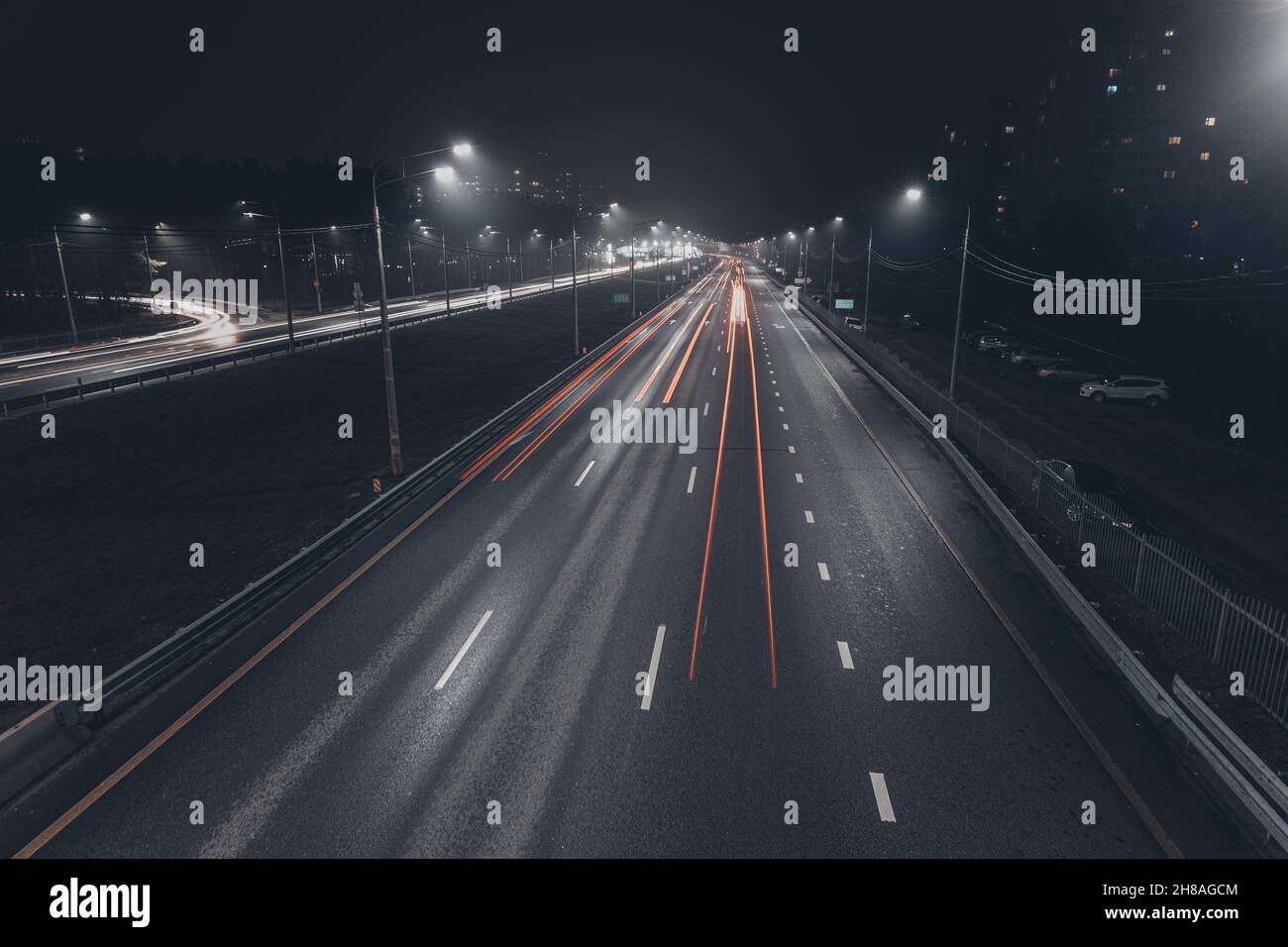 Silent motorway at night hi-res stock photography and images - Alamy