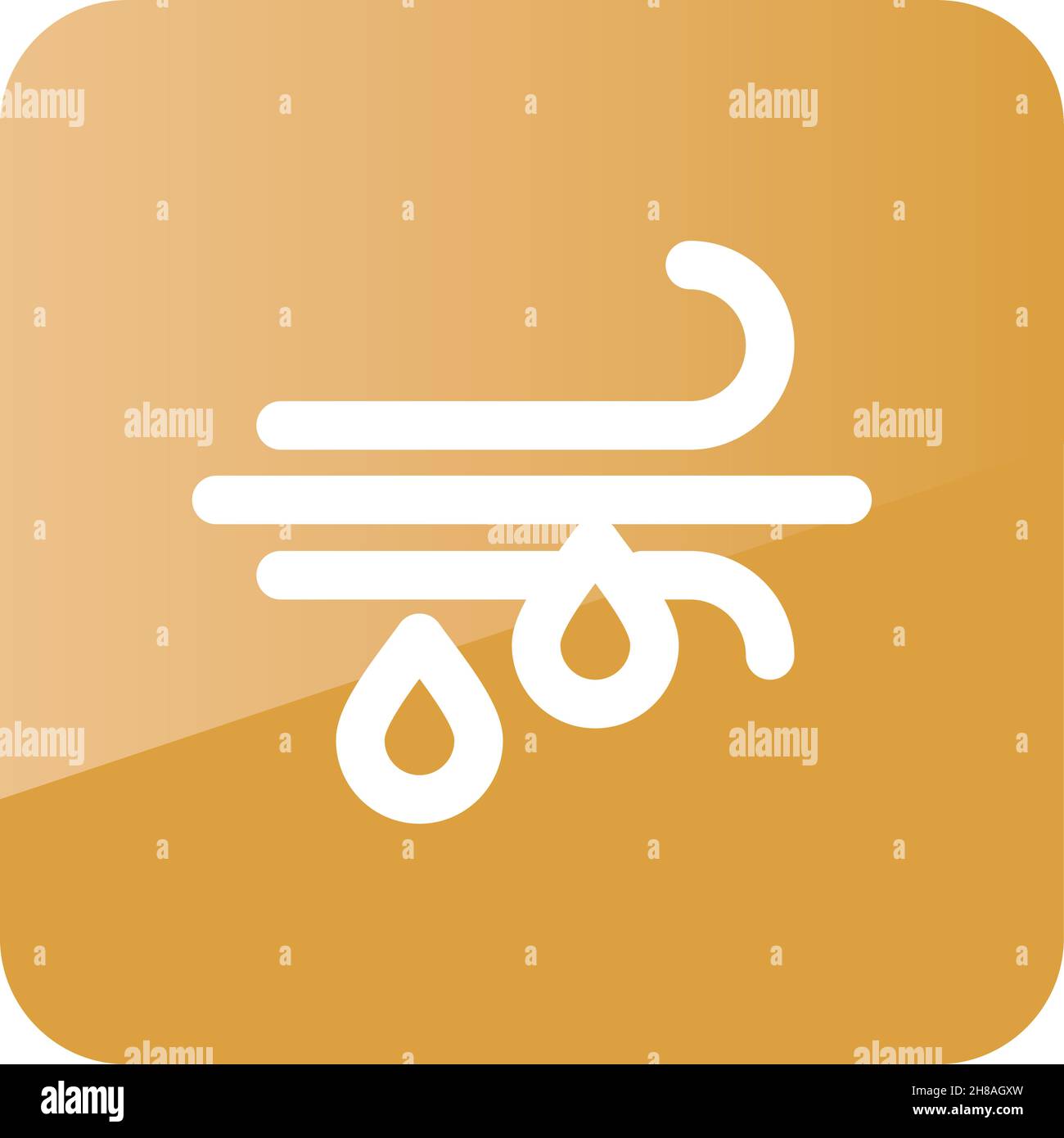 Wind Rain outline icon. Meteorology. Weather. Vector illustration eps ...