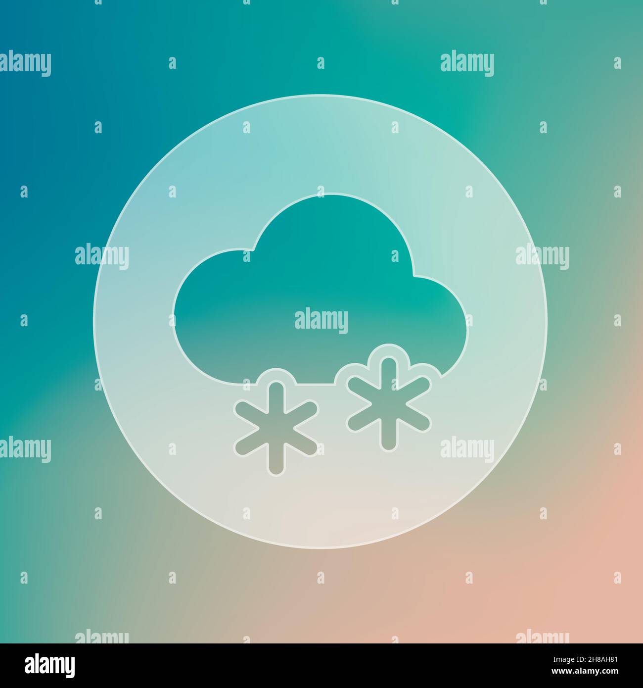 Cloud with Snow transparent icon. Meteorology. Weather. Vector ...