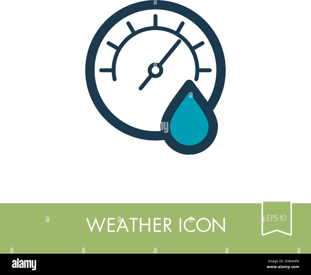 Hygrometer icon. Meteorology. Weather. Vector illustration eps 10 Stock ...