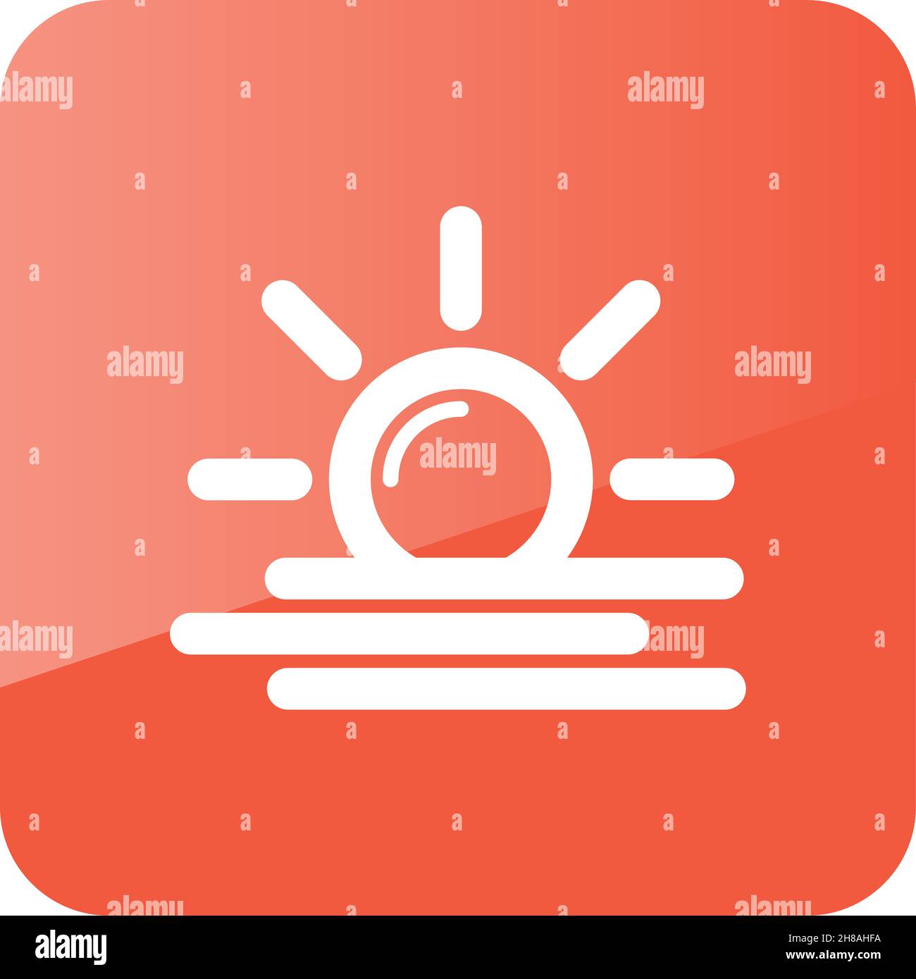 Sun Heat outline icon. Meteorology. Weather. Vector illustration eps 10 ...