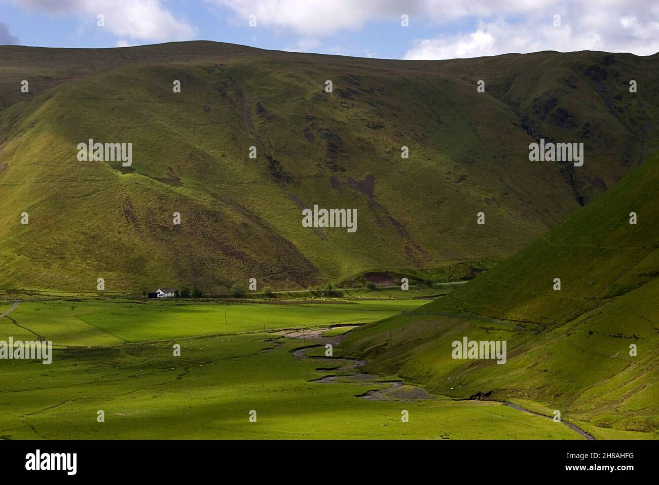 Dalveen Pass in the Lowther Hills valley of Carronbridge, Dumfries ...
