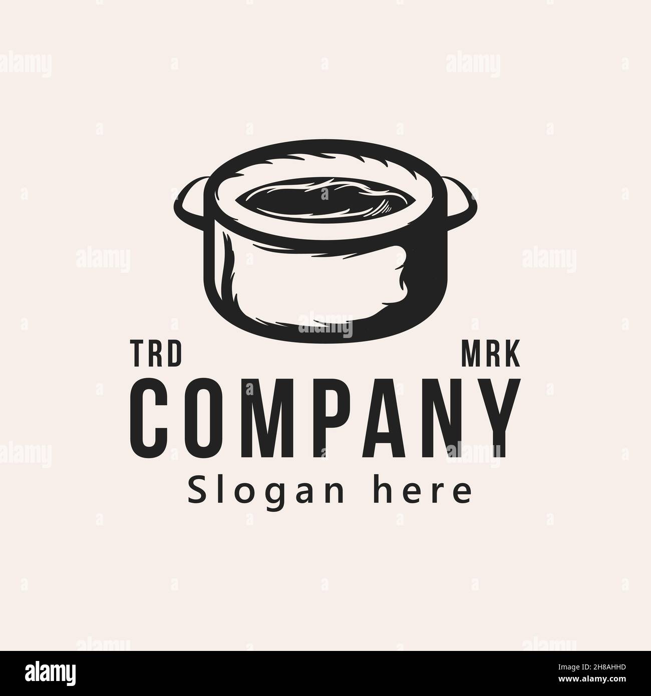 aluminum cooking ware, kitchen bar, restaurant logo design Stock Vector ...