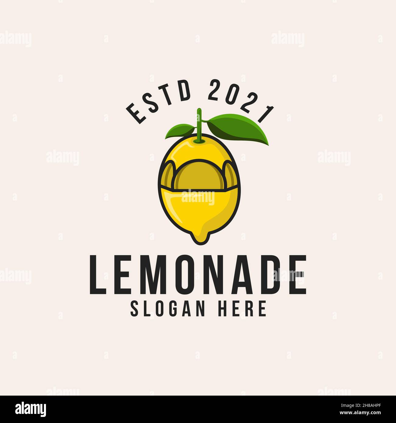 lemonade, lemon logo design, vector illustration Stock Vector Image ...