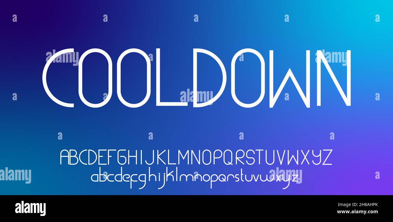 Sans Serif alphabet Font vector illustration isolated Background Stock ...