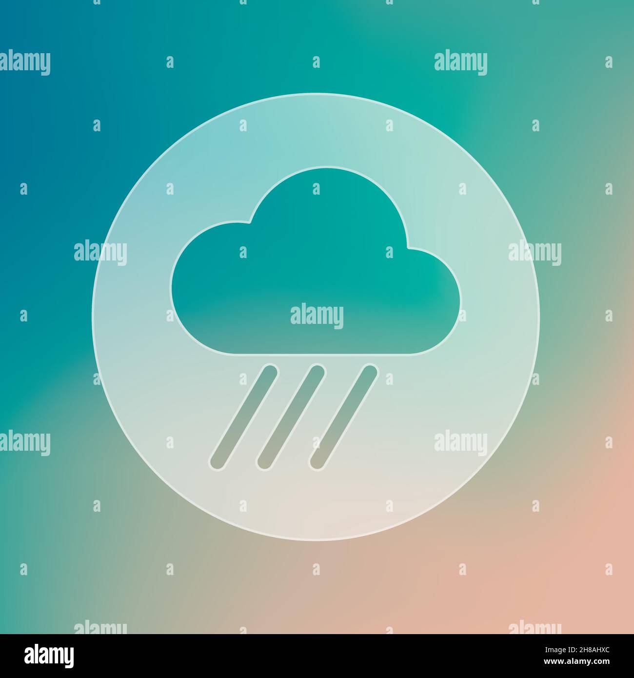 RRain Cloud transparent icon. Downpour, rainfall. Weather. Vector ...