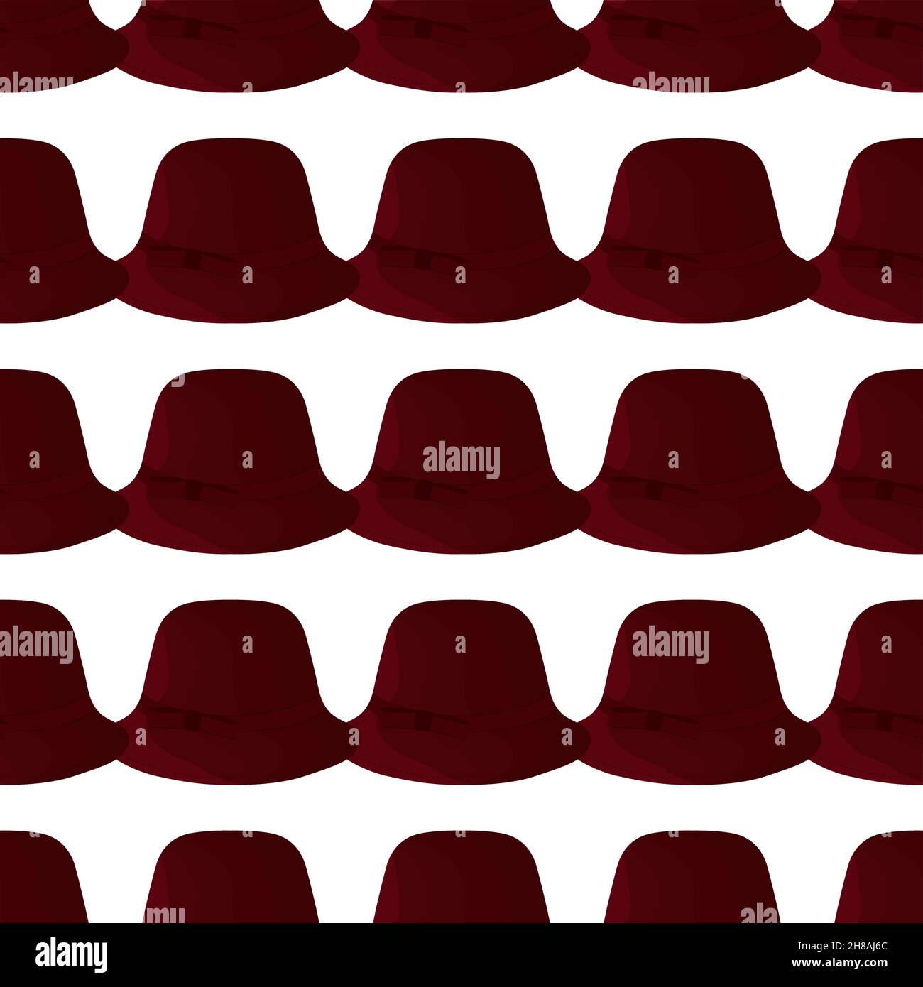 Illustration on theme colored pattern hats panama, beautiful caps in ...