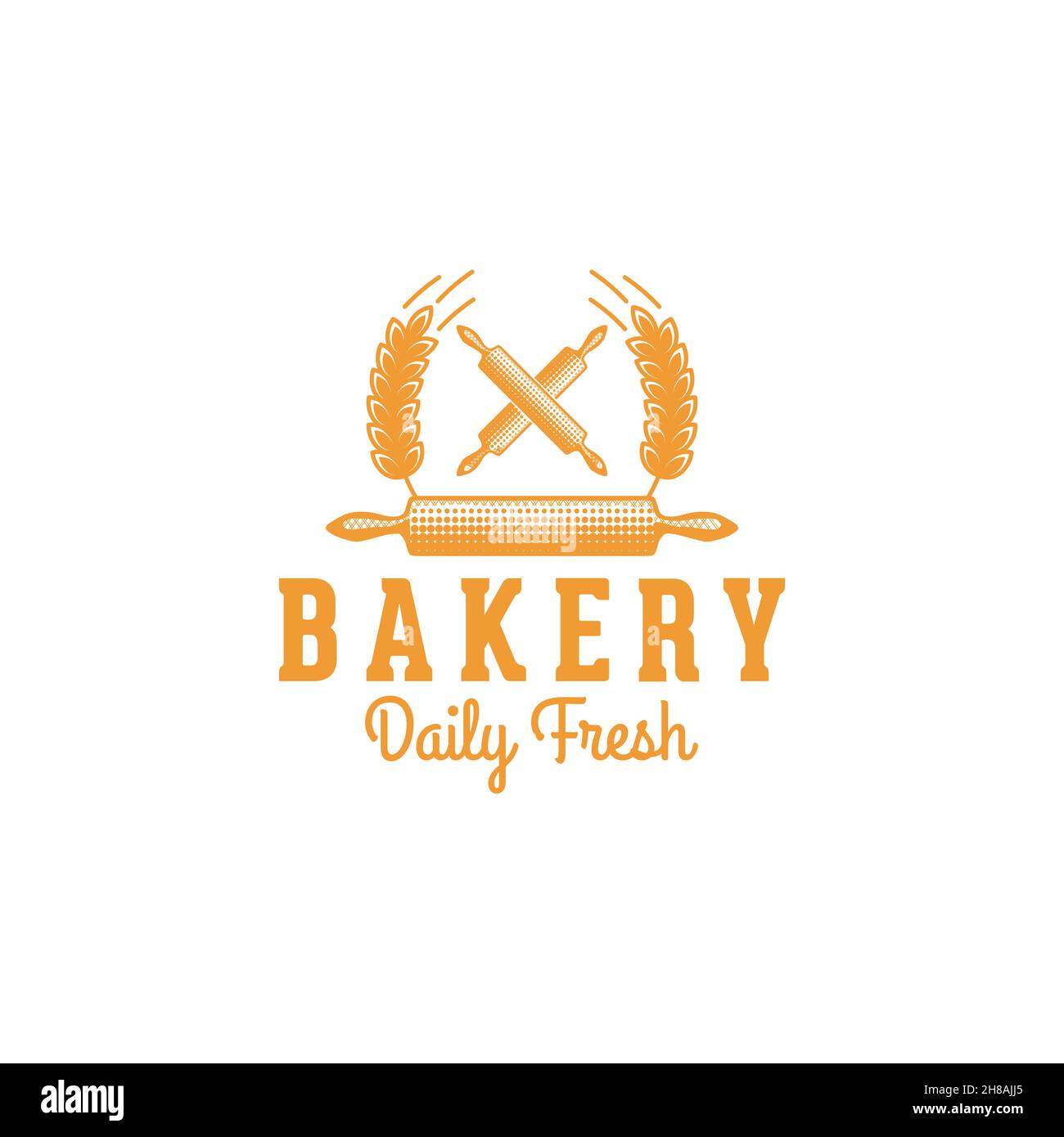 rolling pin, vintage bakery logo Ideas. Inspiration logo design ...