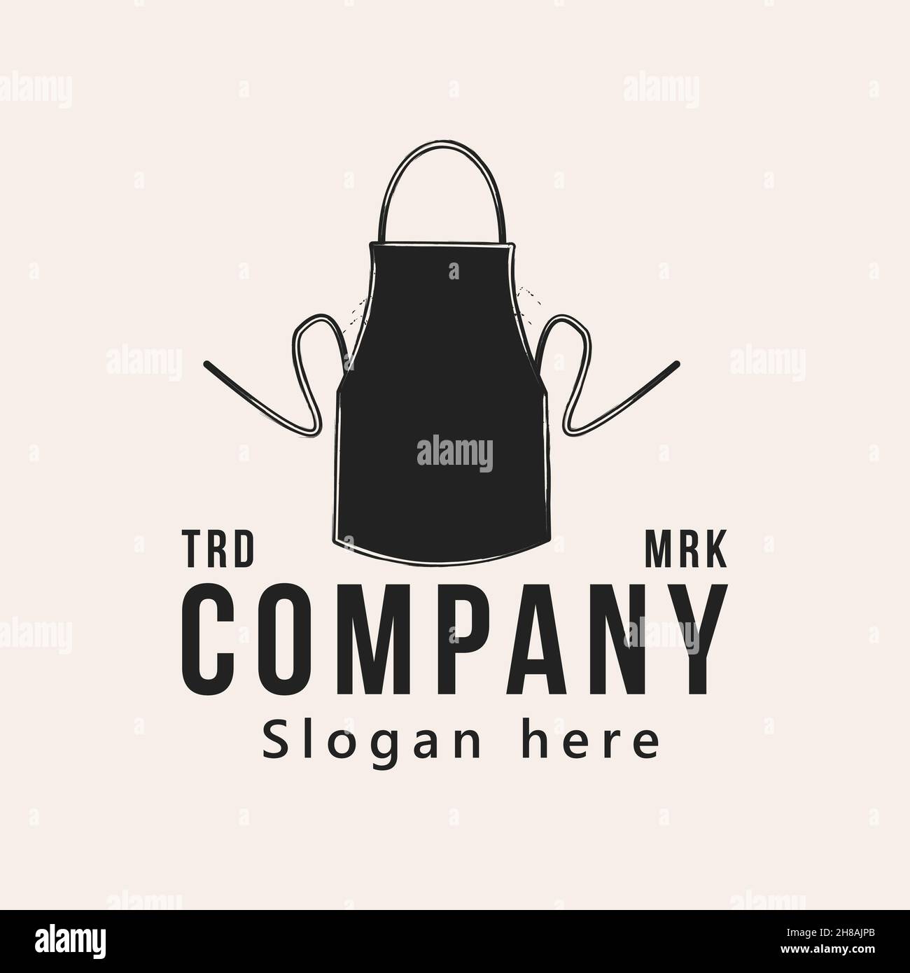 apron culinary suits. kitchen chef logo design vector illustration ...