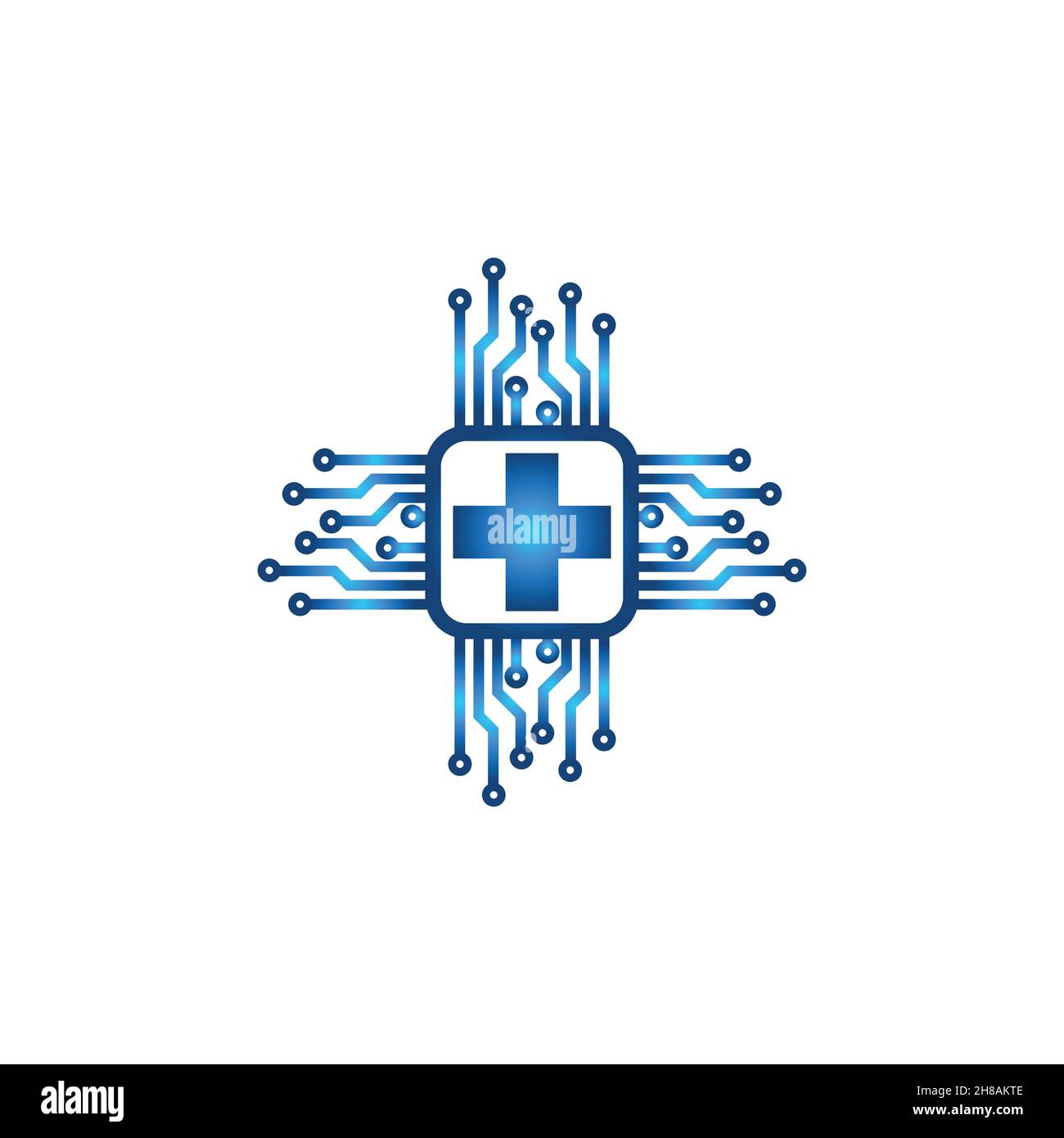 Digital Medical, cross / plus icon. Healthcare logo Ideas. Inspiration ...