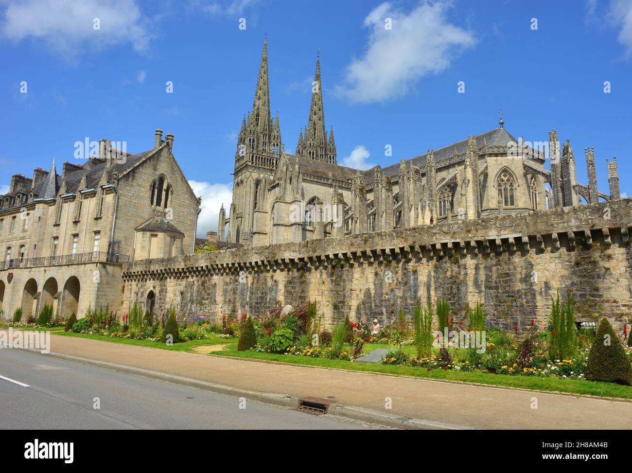 Quimper, Finistere, France, architecture of the Breton Country Museum ...