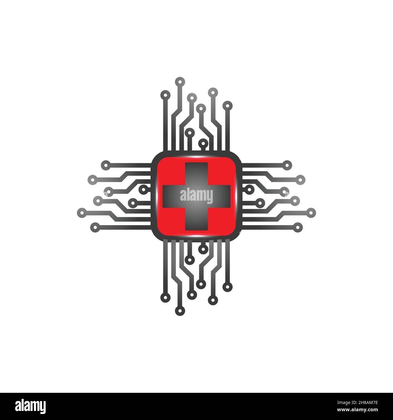 Medical technology, healthcare logo Ideas. Inspiration logo design ...