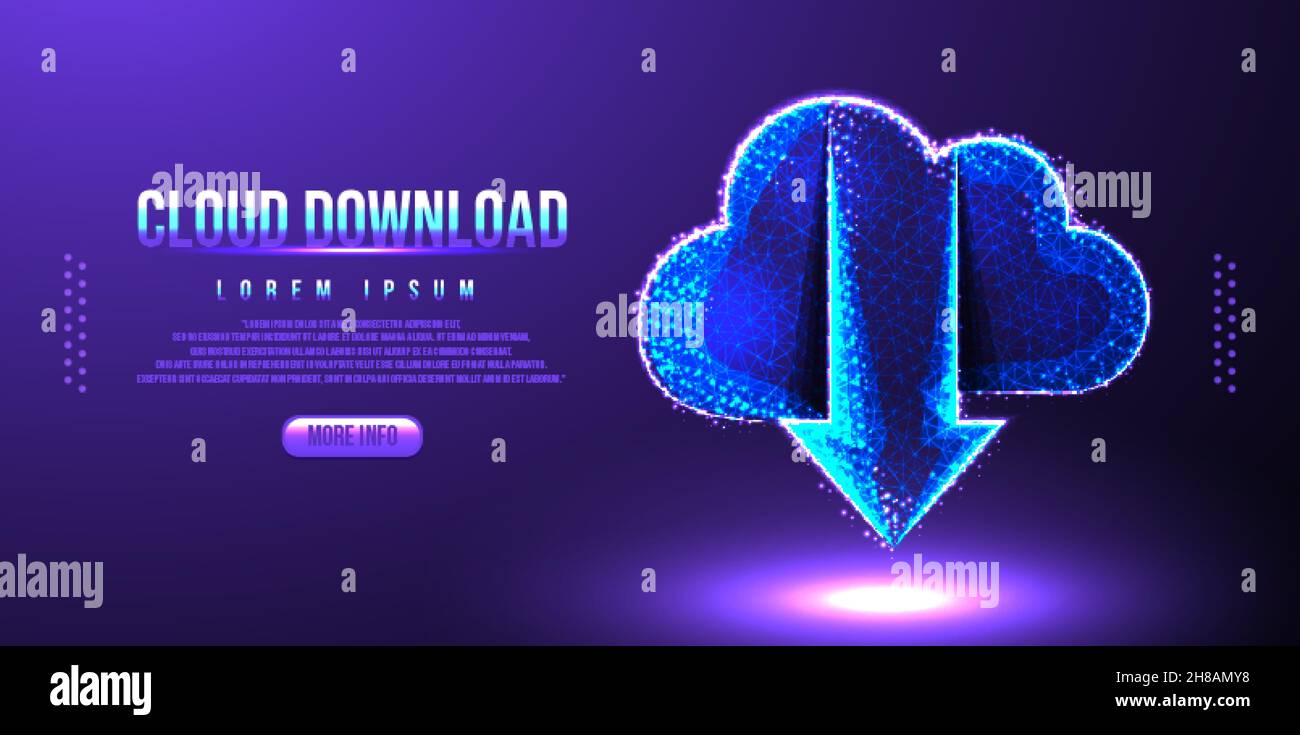 Low poly wireframe computer Stock Vector Images - Alamy