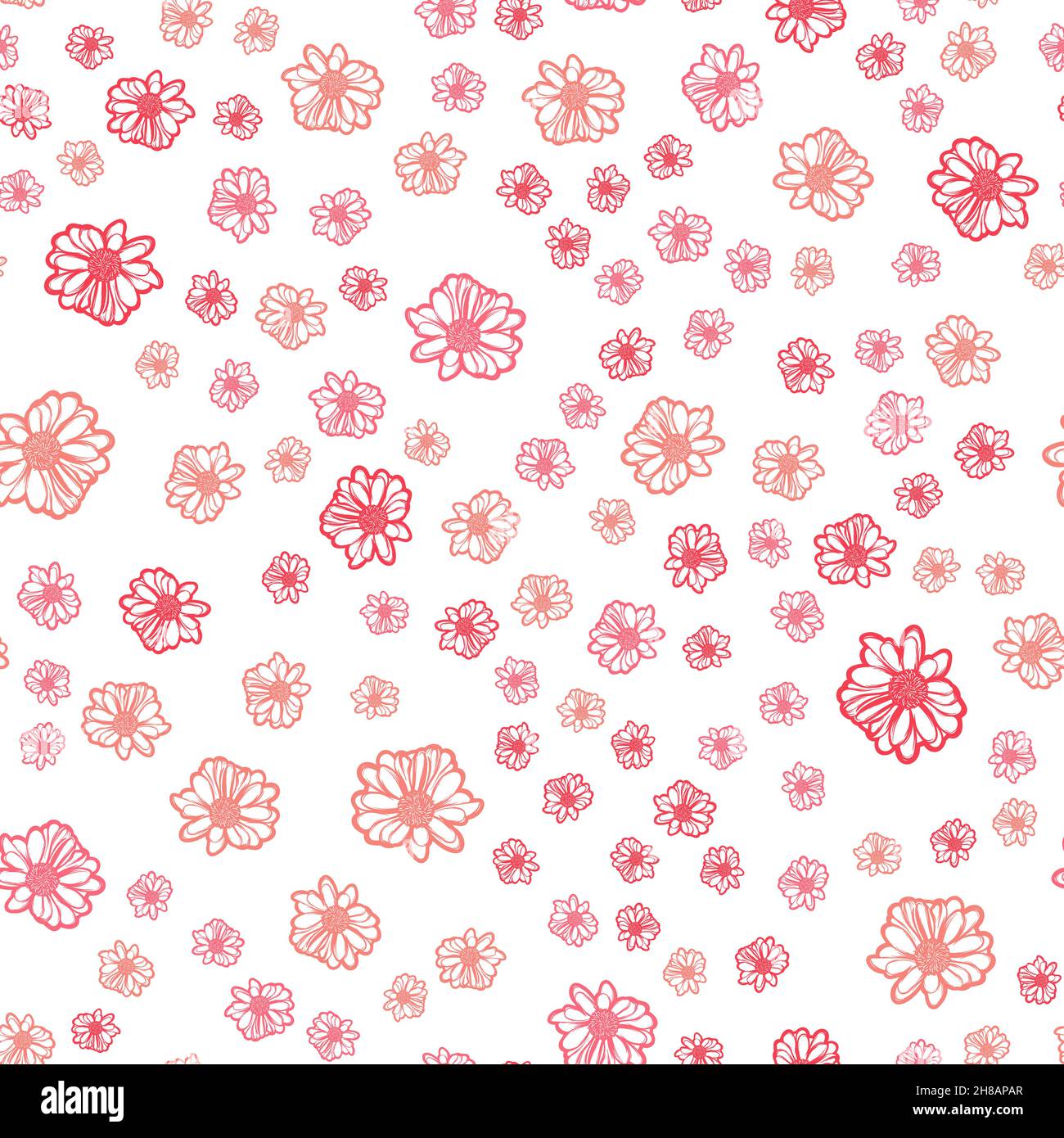 floral flower pattern, vector illustration Stock Vector Image & Art - Alamy