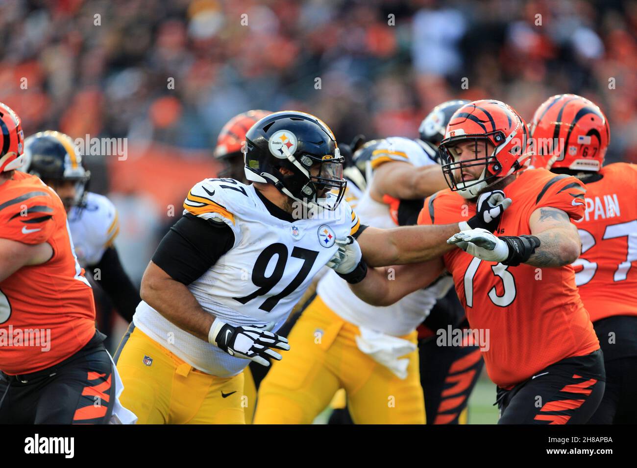 Cincinnati bengals offensive tackle jonah williams 73 hi-res stock ...