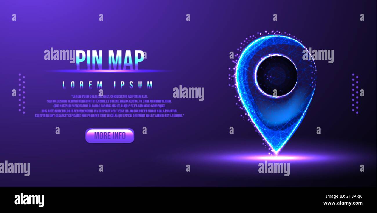 Location pin low poly hi-res stock photography and images - Alamy