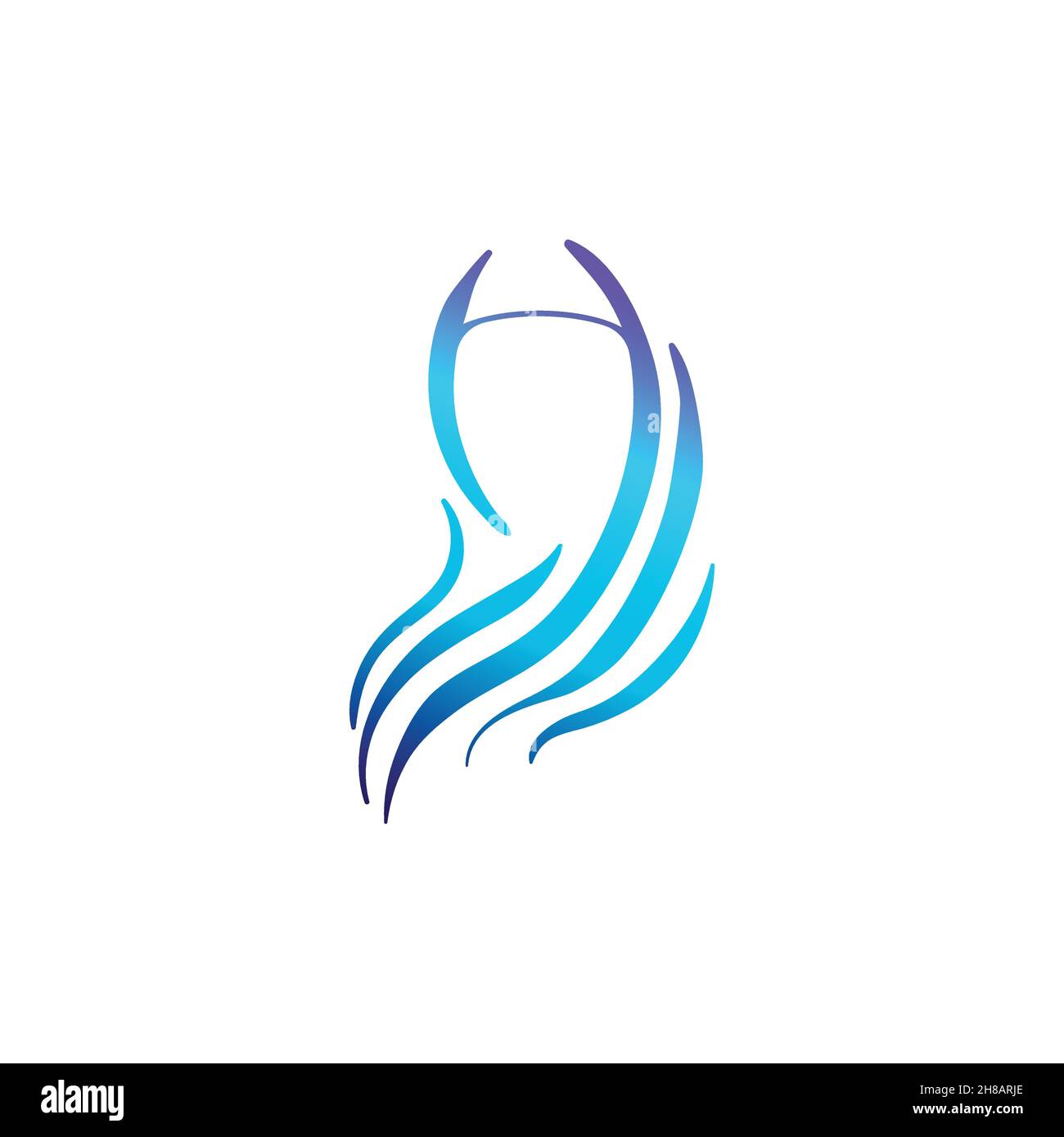 creative hijab blue color logo Ideas. Inspiration logo design. Template ...