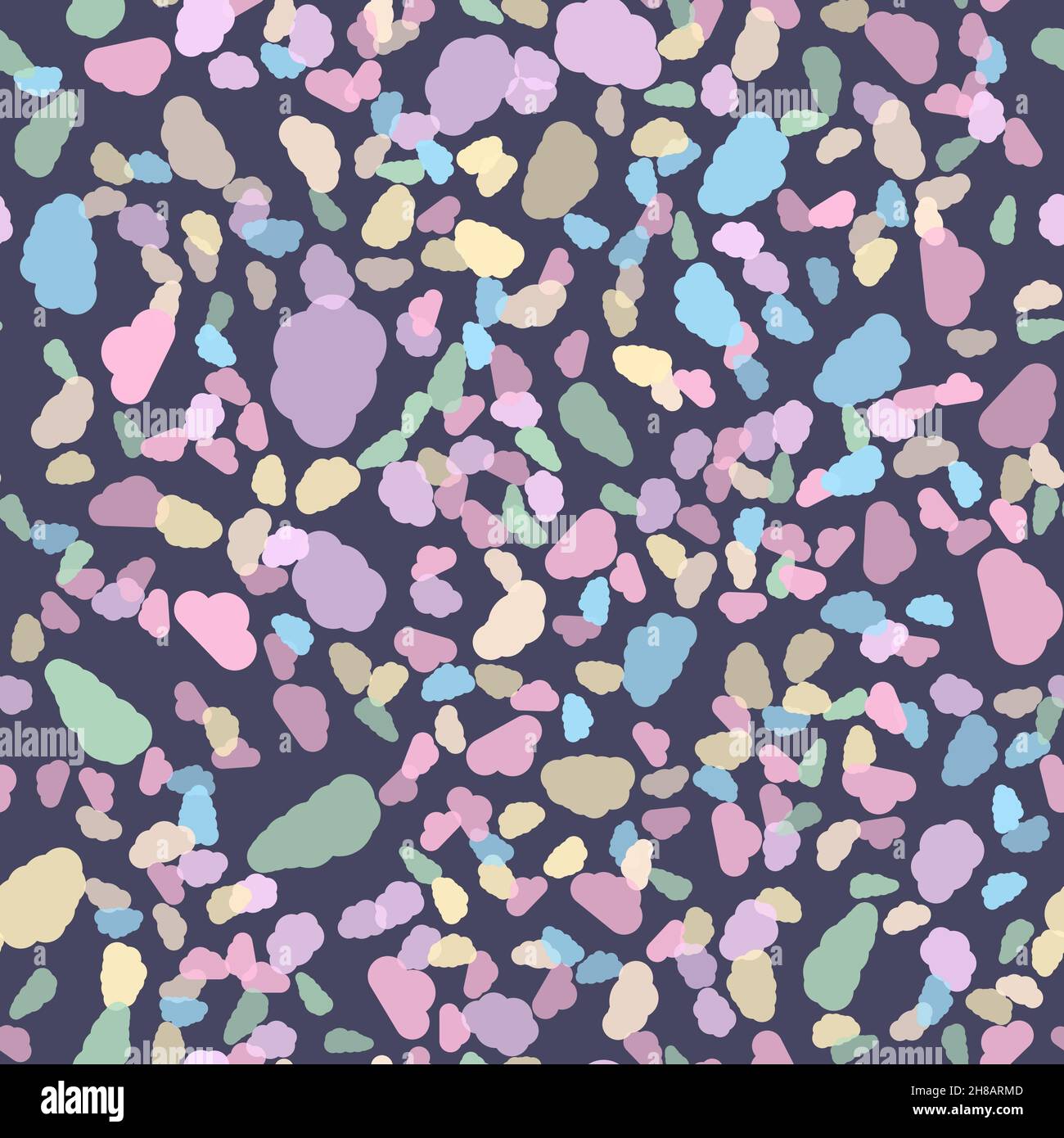 cloud pattern, children, on pastel background Stock Vector Image & Art ...