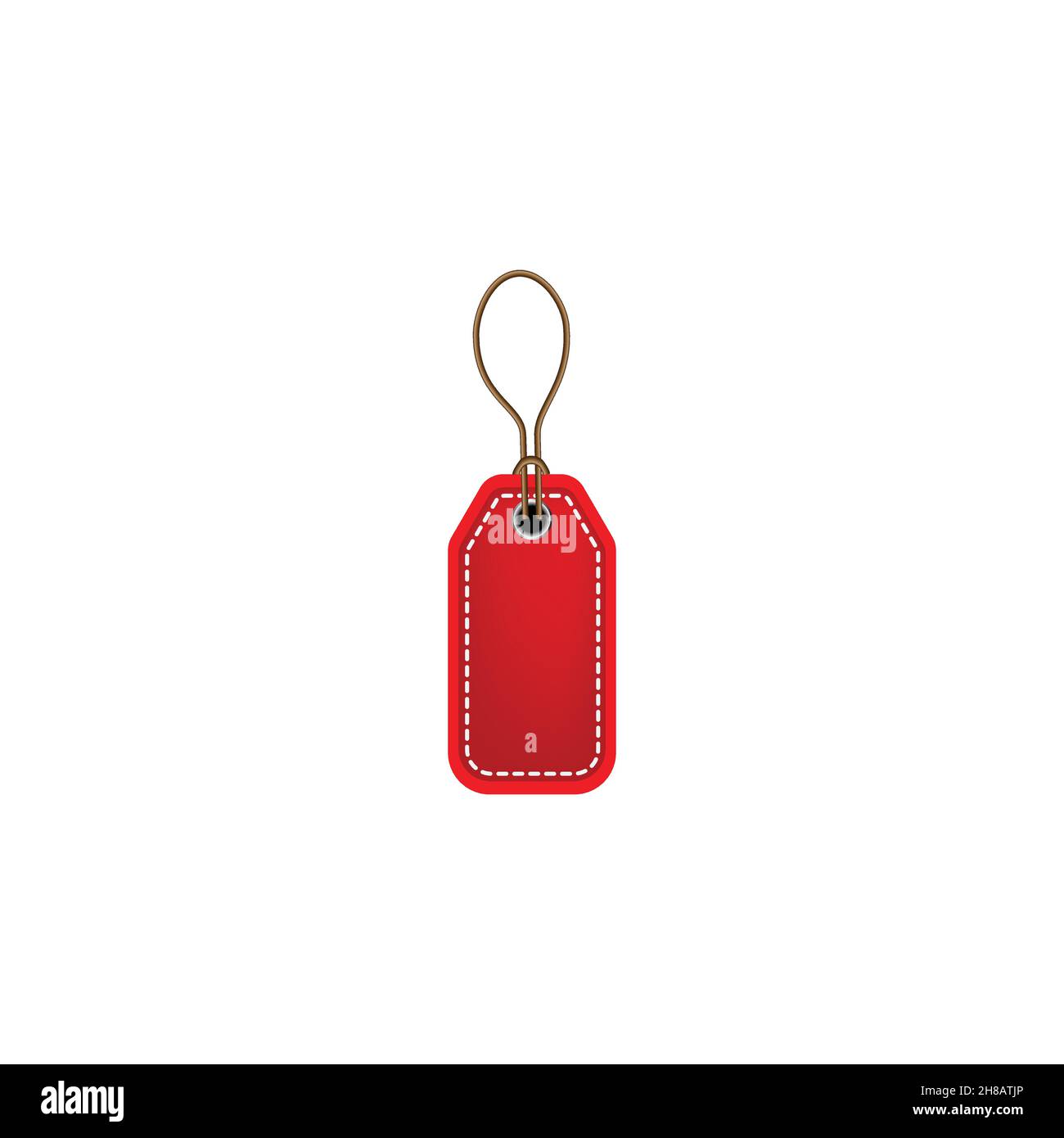 red blank prize tags label icon. Vector illustration style is flat ...
