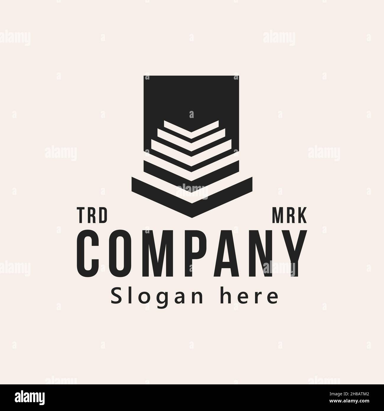 Stage logo design. Minimalist and modern vector illustration design ...