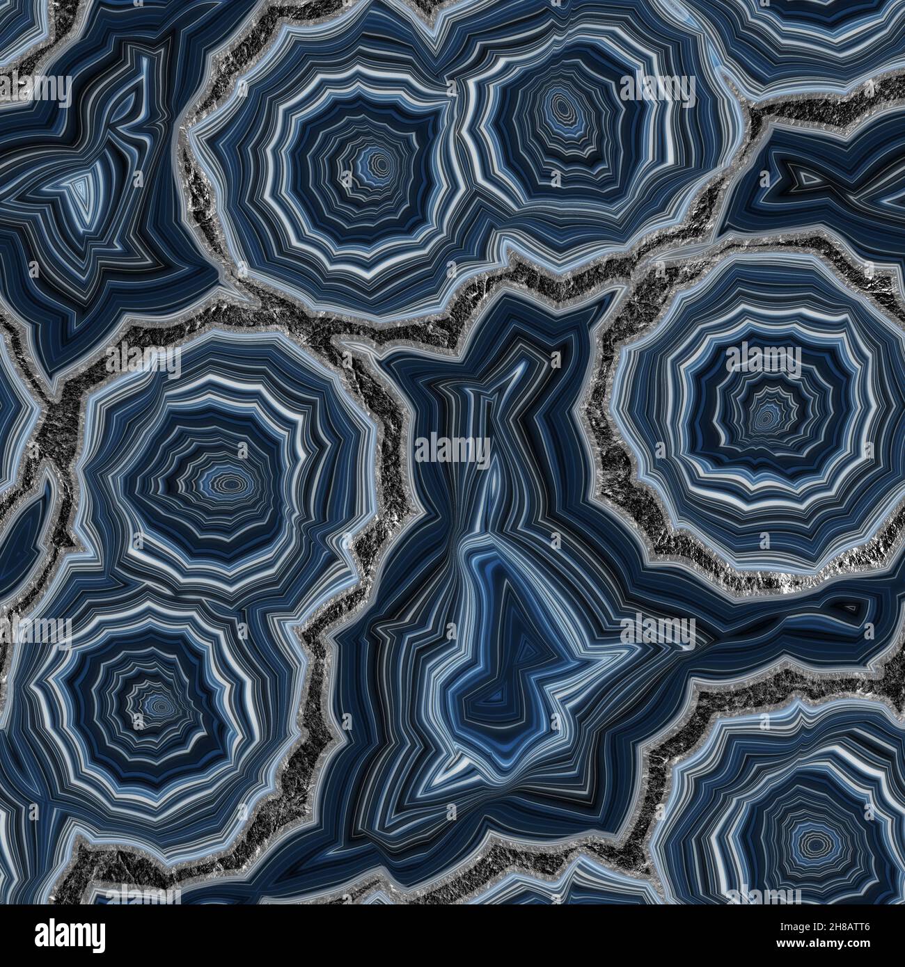 Seamless banded agate geode marble rock with gray stone edge surface ...