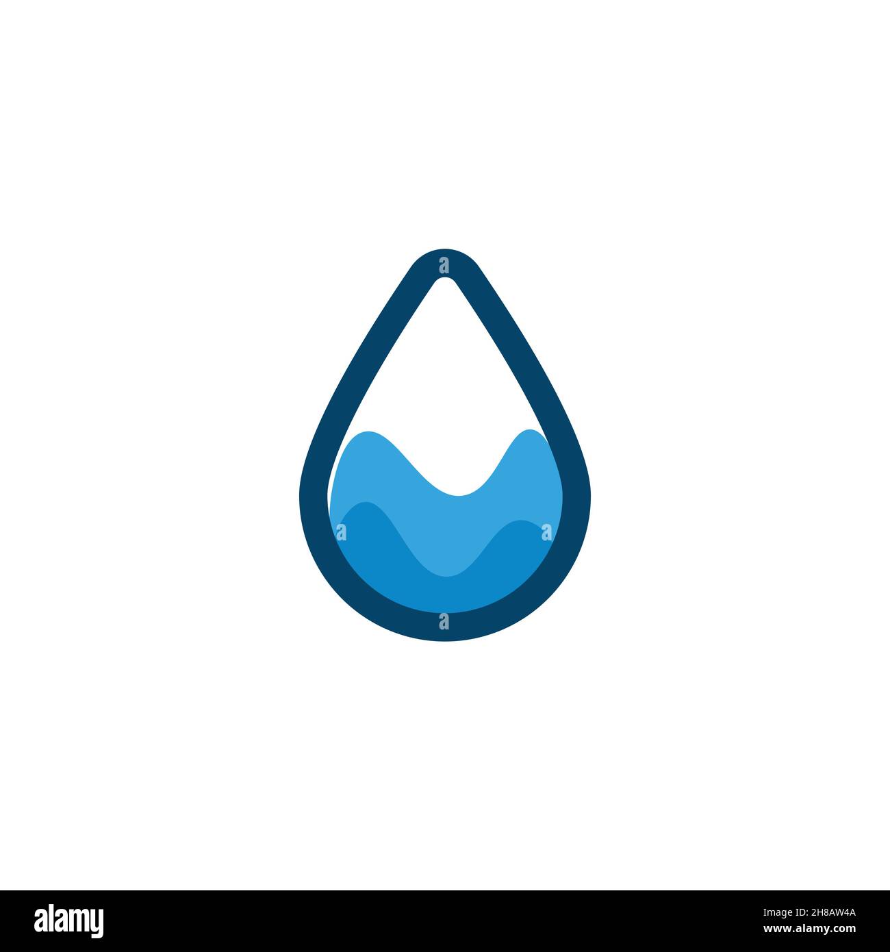 water drop, wave logo Ideas. Inspiration logo design. Template Vector Illustration. Isolated On ...