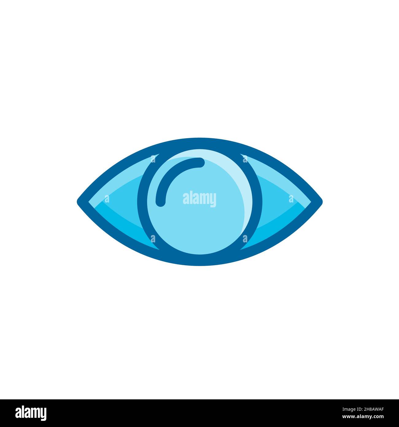 eye, big eye technology icon vector illustration isolated on white ...