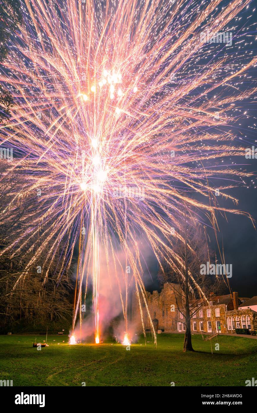 Tonbridge castle fireworks hi-res stock photography and images - Alamy