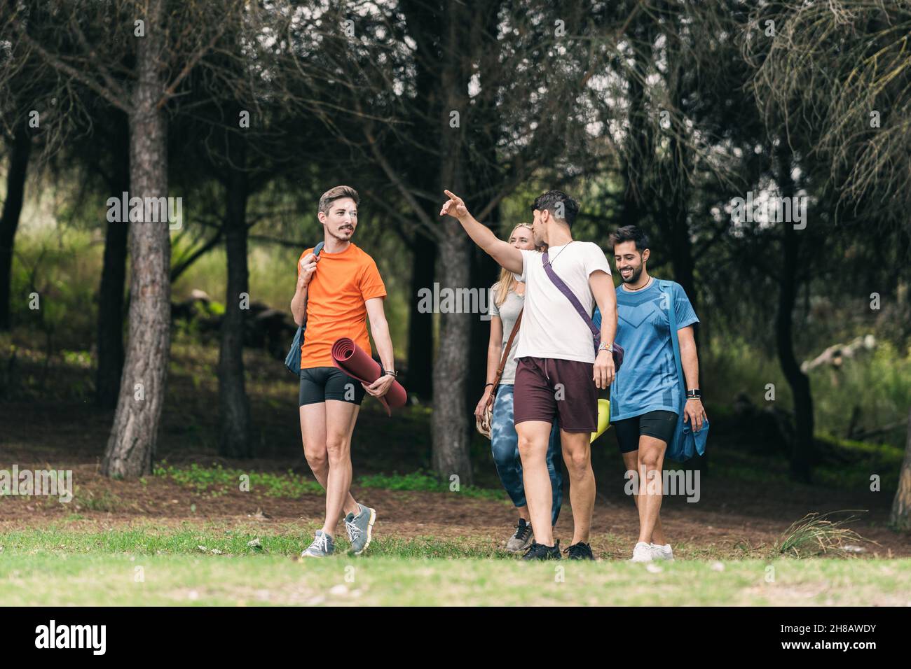 Gesture finger pointing ahead hi-res stock photography and images - Alamy
