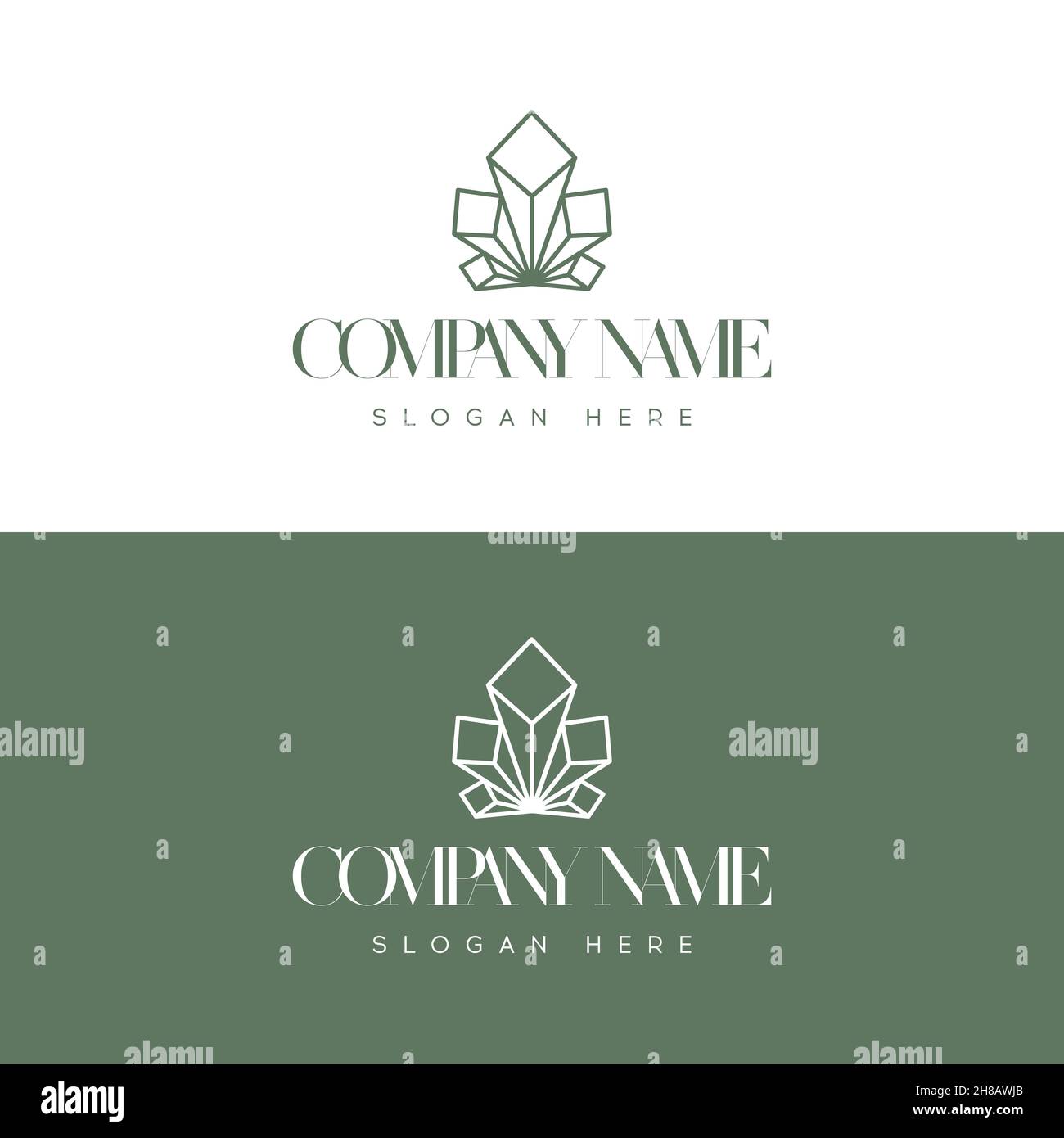 Natural Chestnut leaf logo.Stylish green leaves of chestnut. Farm logo ...