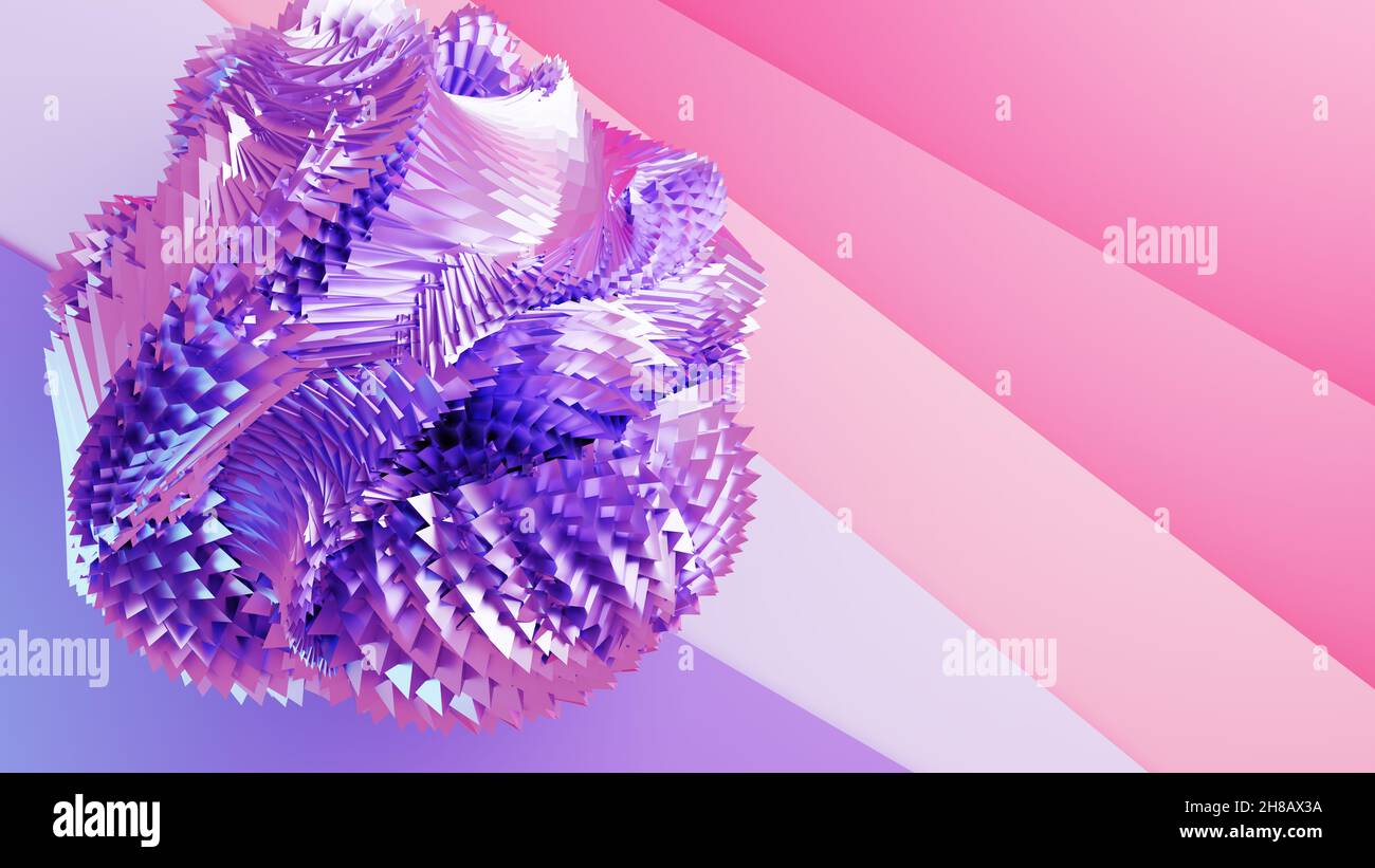 Complex geometrical structure. Procedural 3D illustration Stock Photo ...