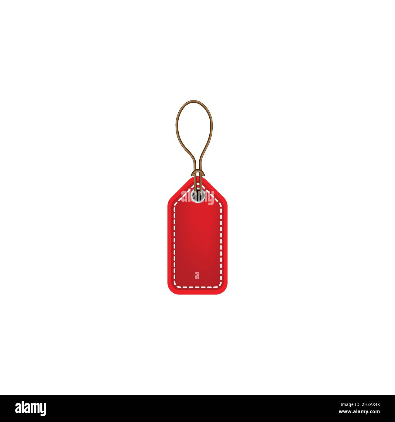 red blank prize tags label icon. Vector illustration style is flat ...