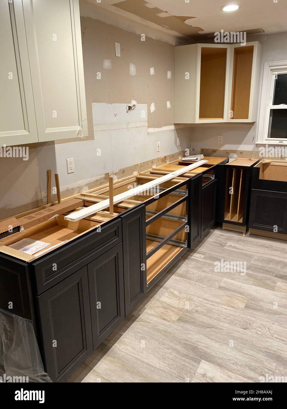 Interior framing new house under hi-res stock photography and images ...