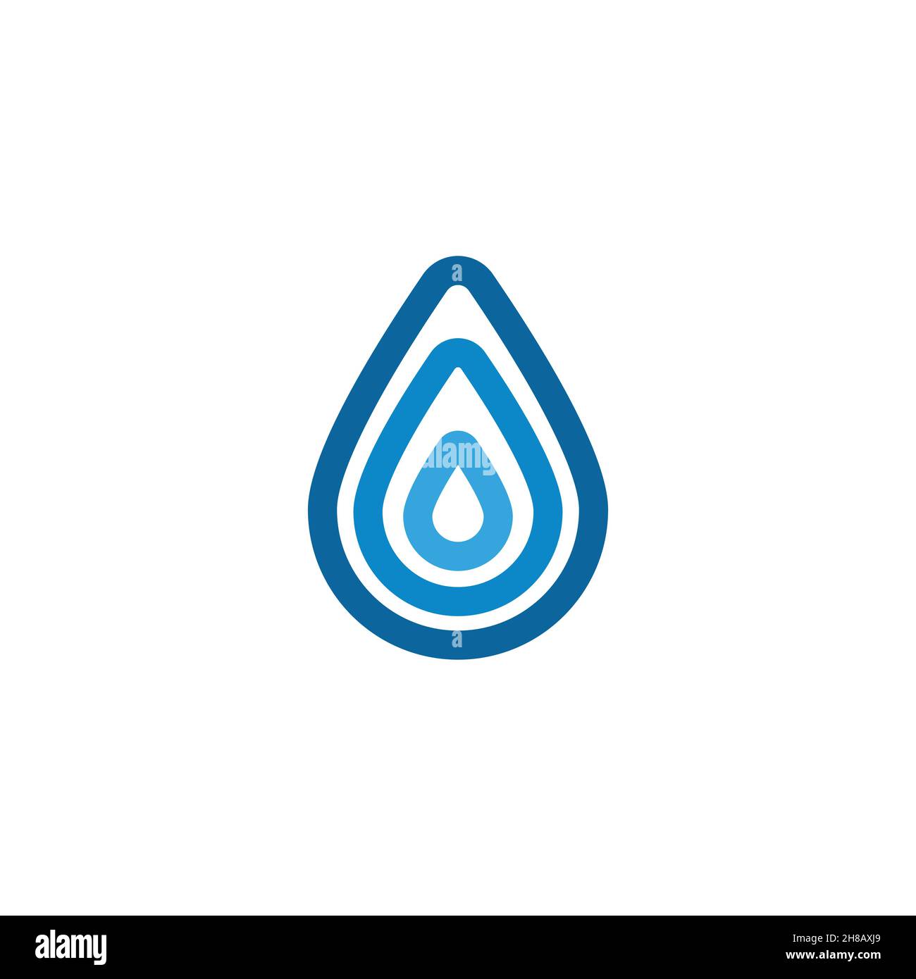 water drop, wave logo Ideas. Inspiration logo design. Template Vector Illustration. Isolated On ...
