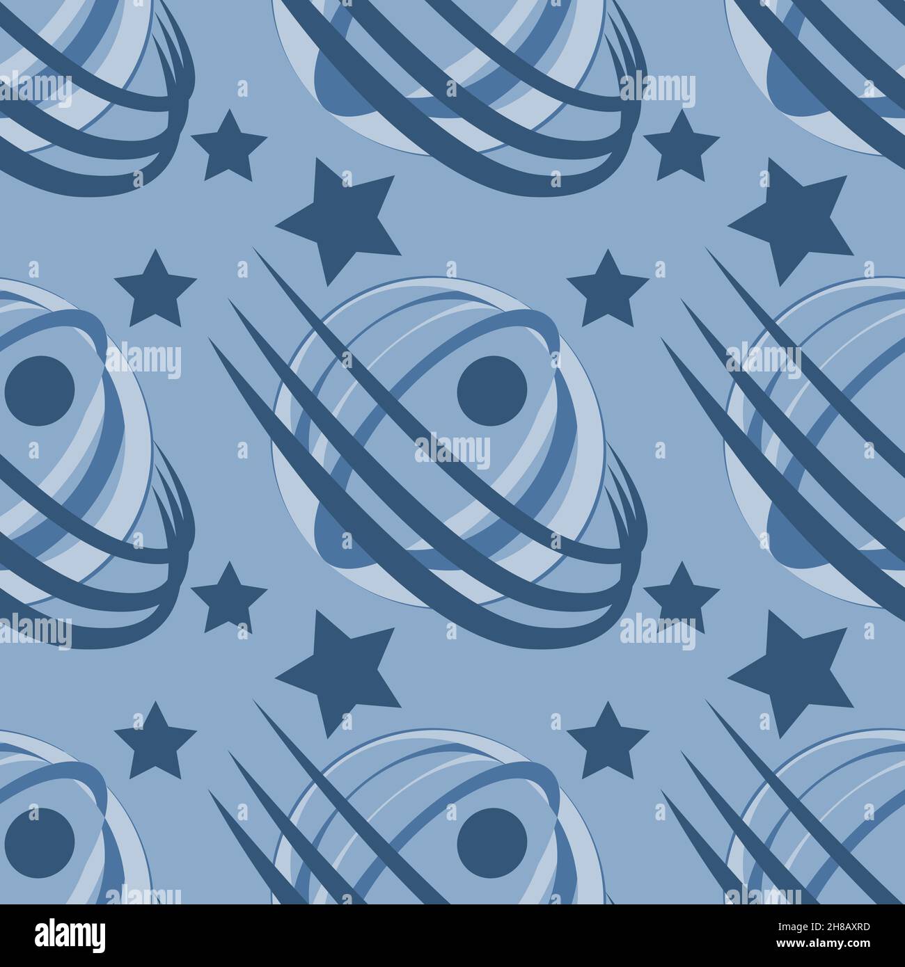 Seamless pattern, infinite texture - Illustration on a square ...