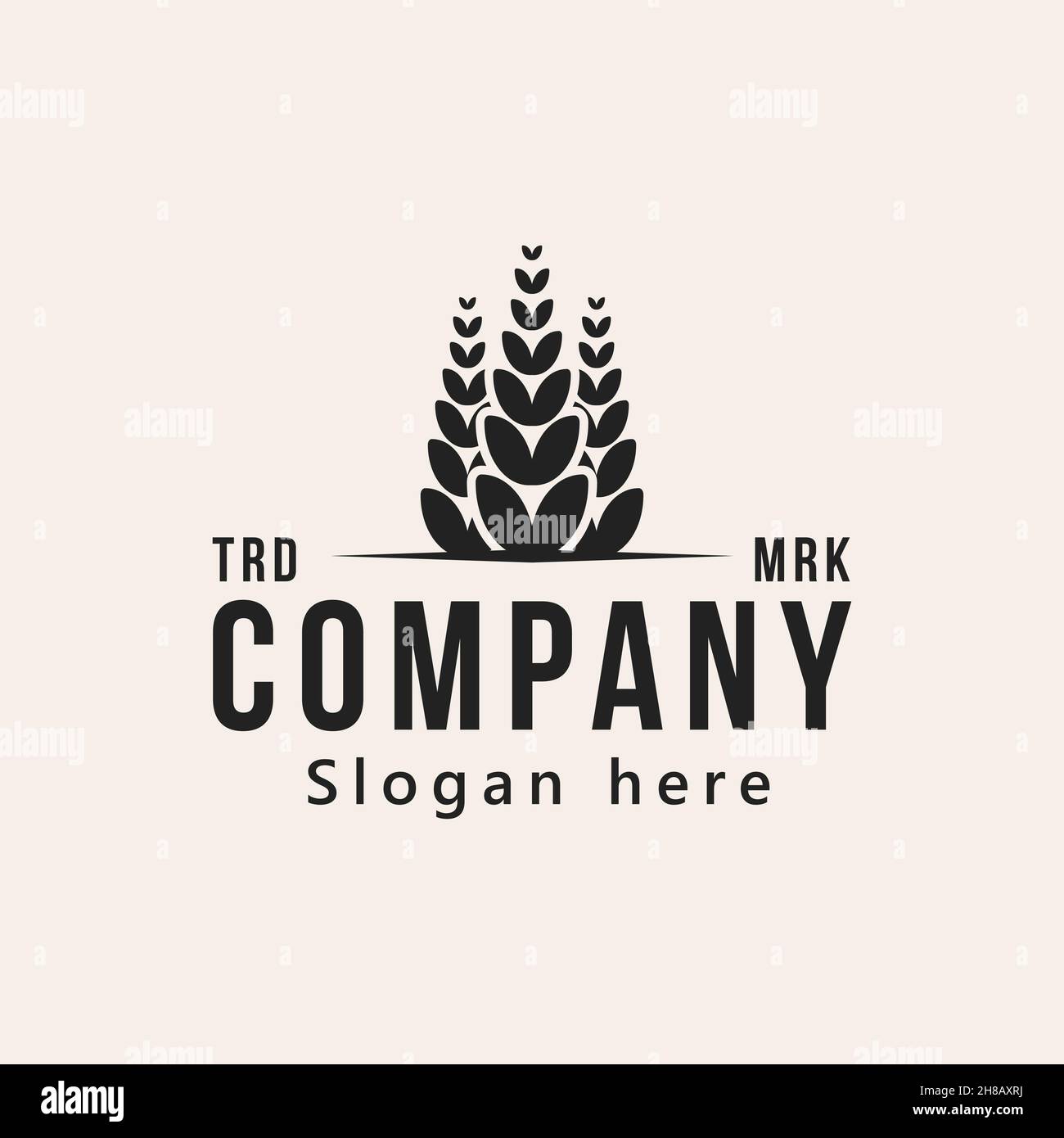 wheat grain agriculture logo design, vector illustration Stock Vector ...