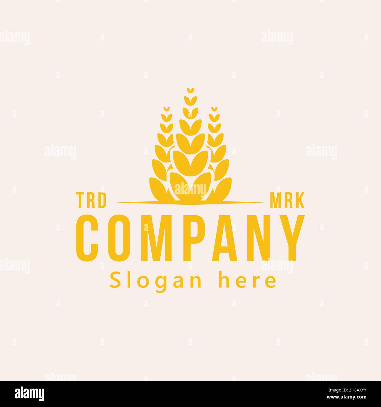 Wheat or barley ears. Golden grains harvest, stalk grain wheat, corn ...